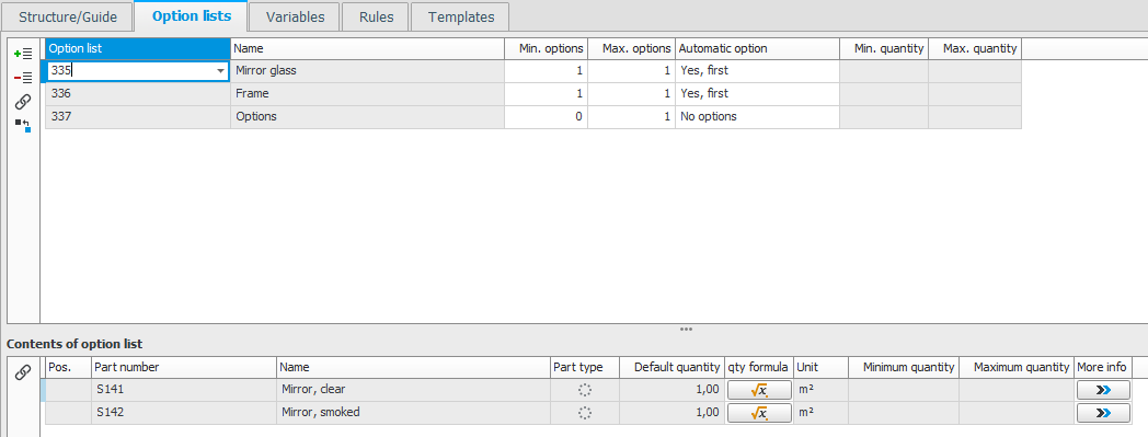 Configuration groups