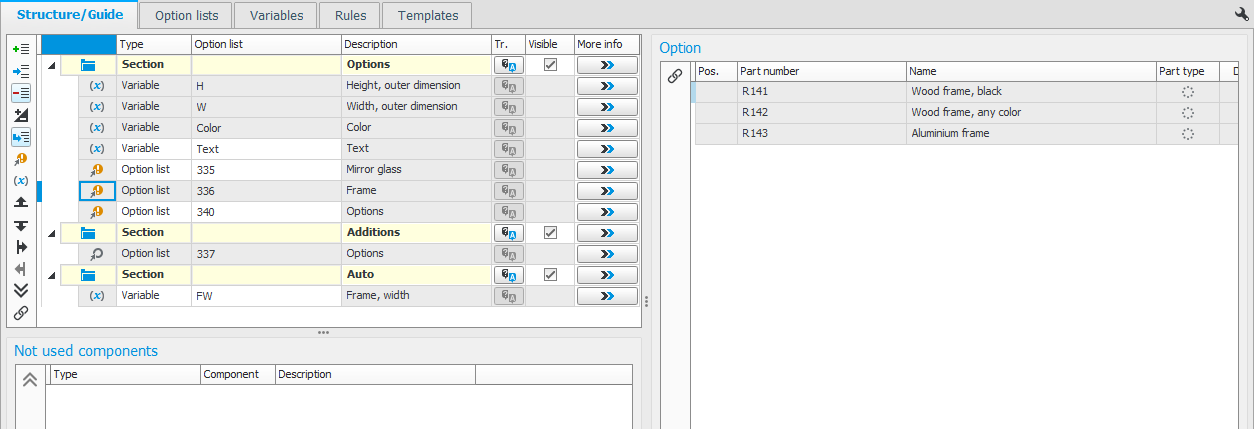 Configuration groups